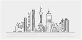 上海简笔画素材-上海简笔画图片-上海简笔画设计模板-昵图网